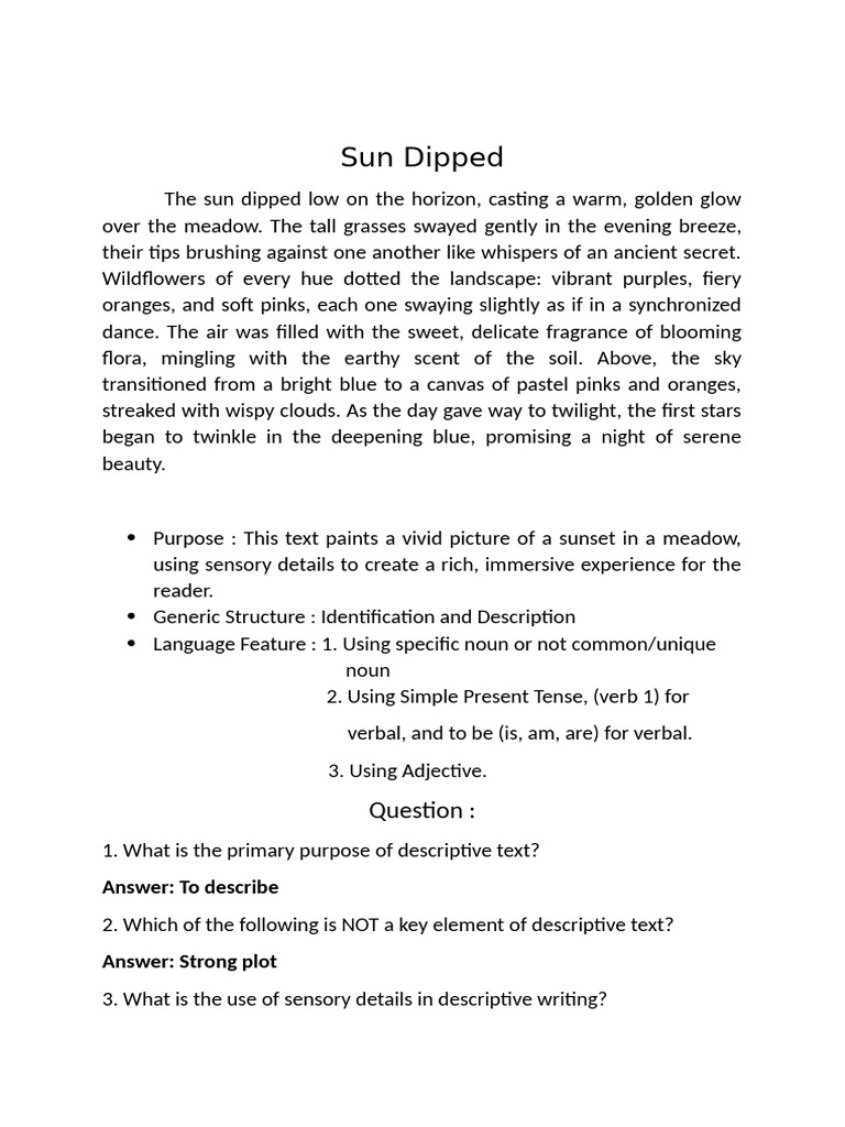 Sun Dipped | PDF | Language Arts & Discipline