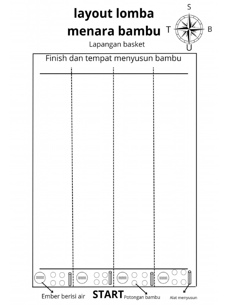 Layout Lomba Menara Bambu-1 | PDF