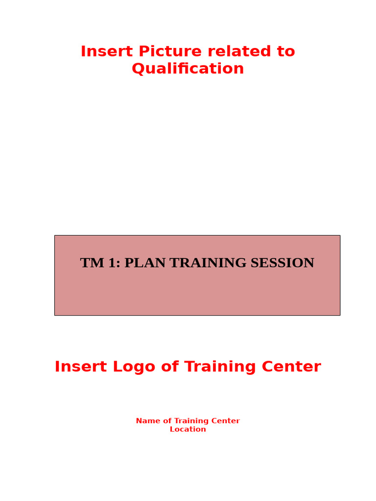 PLAN-TRAINING-SESSION | PDF | Authentication | Educational Assessment