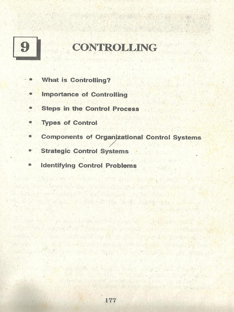Chp9 - Controlling | PDF