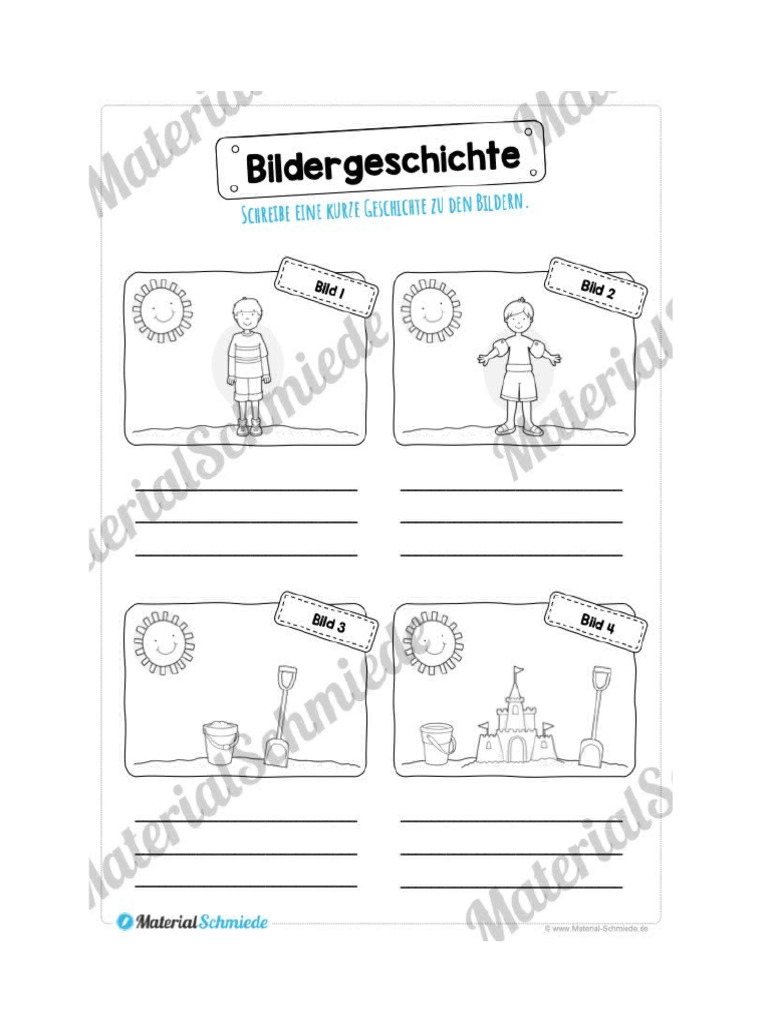 Bildgeschichte 4 Bilder - Sommer | PDF