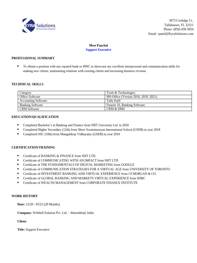 cv_AI_Formatted (1) | PDF | Business | Private Sector
