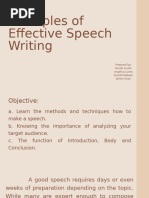 Principles of Effective Speech Writing | PDF | Jargon | Speech