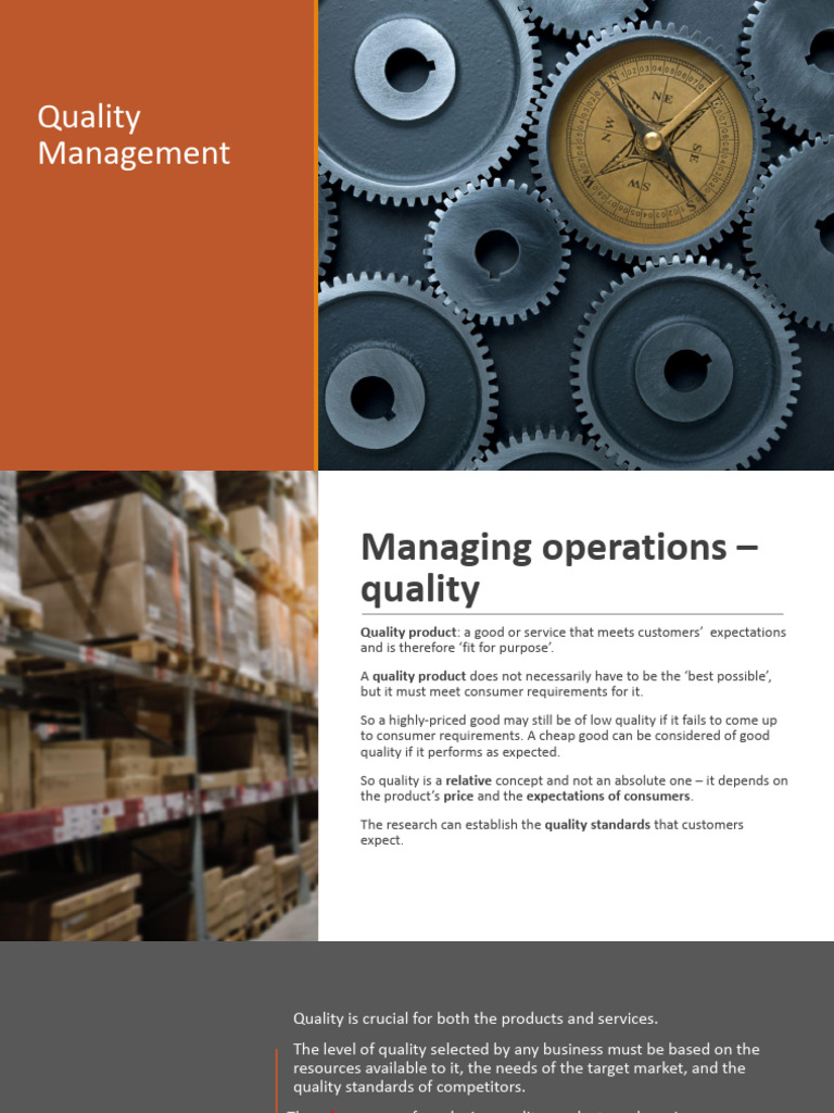 Chapter 27 Unit 4 Quality Management | PDF | Quality Assurance | Iso 9000