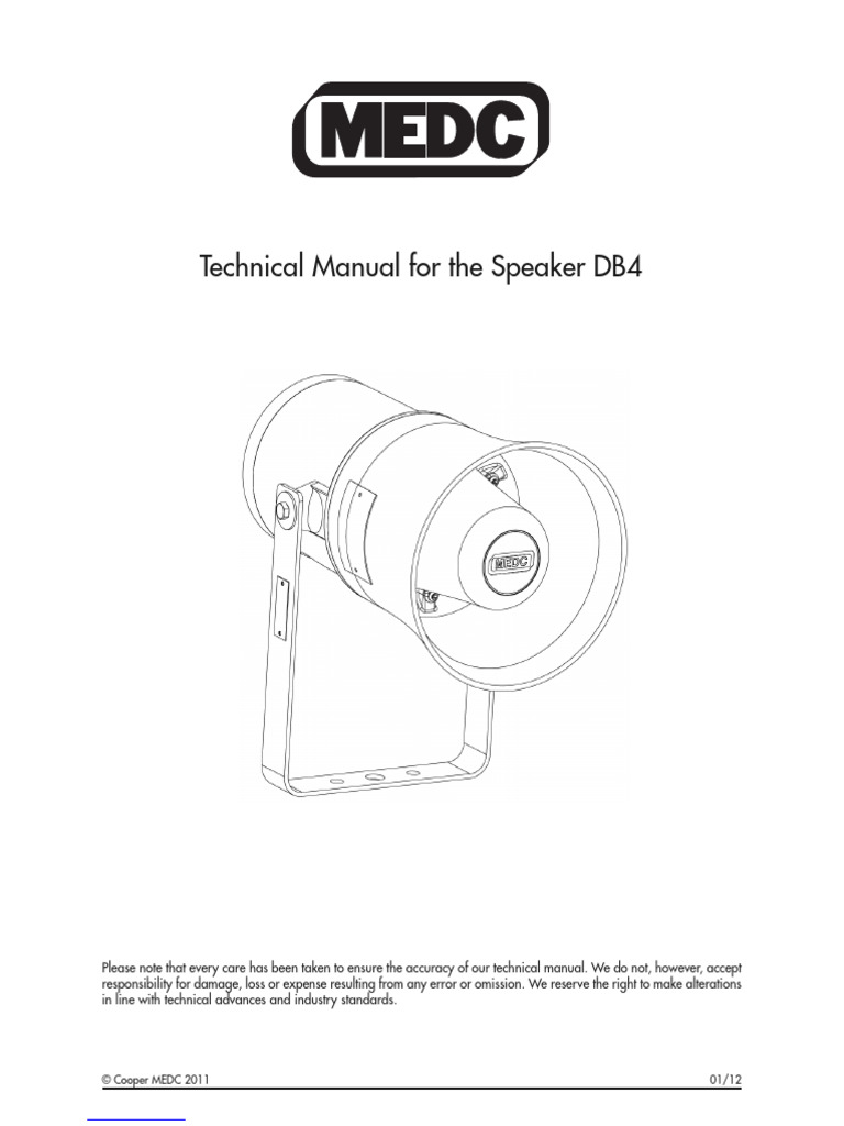 MEDC DB4 User Manual | PDF | Home & Garden | Technology & Engineering