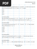 JEE Mains 3D Geometry PYQs Guide | PDF | Cartesian Coordinate System ...