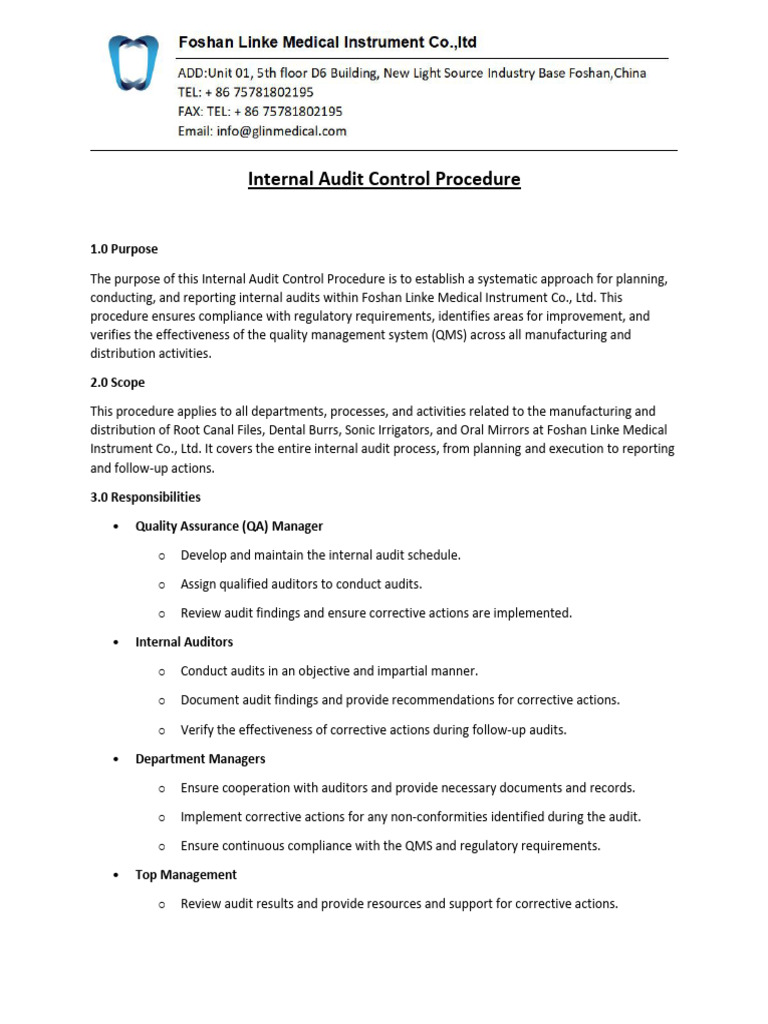 Internal Audit Control 9.2-Version 1 | PDF | Audit | Internal Audit