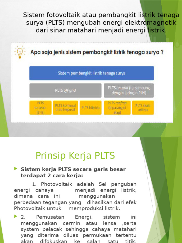 Presentasi Pengenalan PLTS | PDF