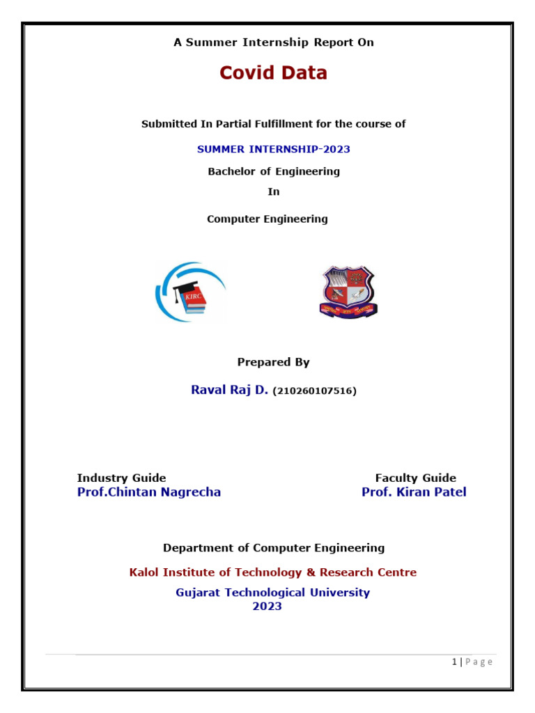 Raj Report (1) | PDF