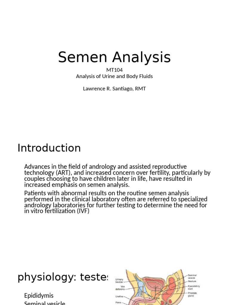 AUBF Semen Analysis | PDF | Semen | Sperm