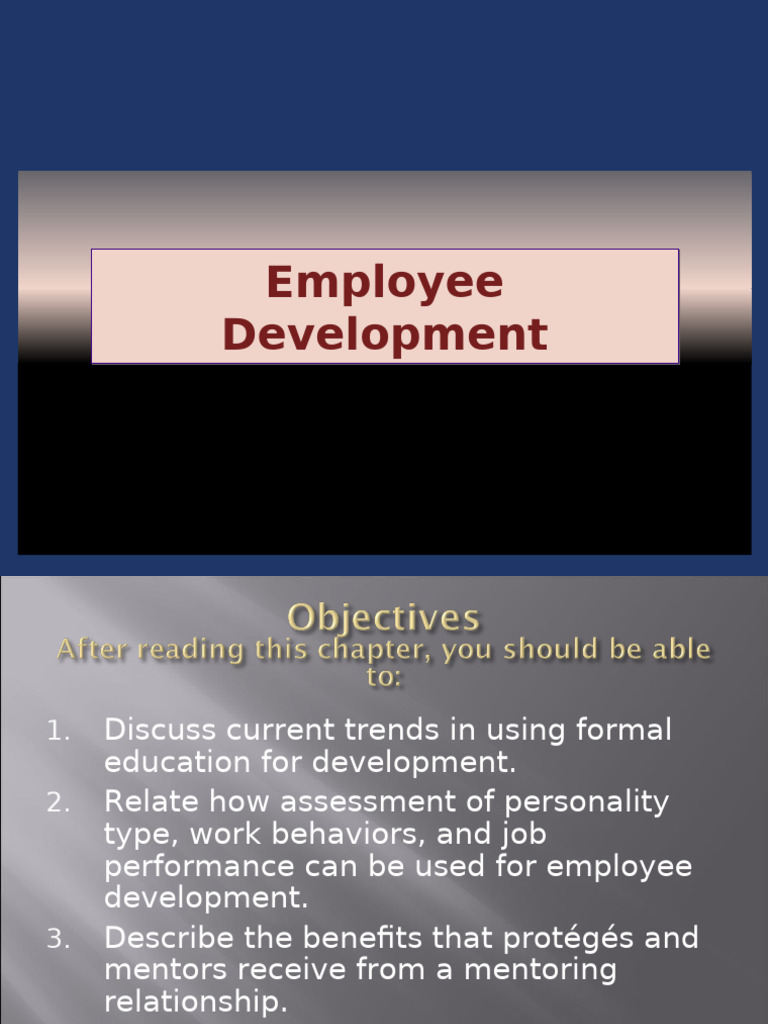 Employee Development - PPT 9 | PDF | Mentorship | Leadership