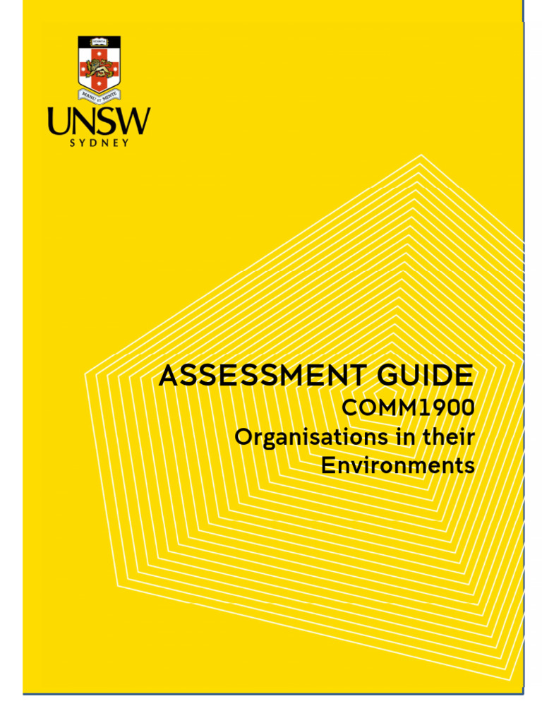 COMM1900 Assessment Guide Political Lens | PDF | Turnitin | Decision Making