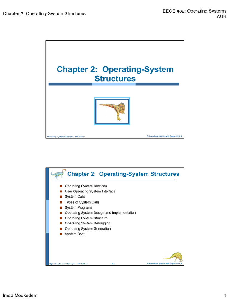 Chapter 2 Slides | PDF | Operating System | Kernel (Operating System) Chapter 2 Slides | PDF | Operating System | Kernel (Operating System)