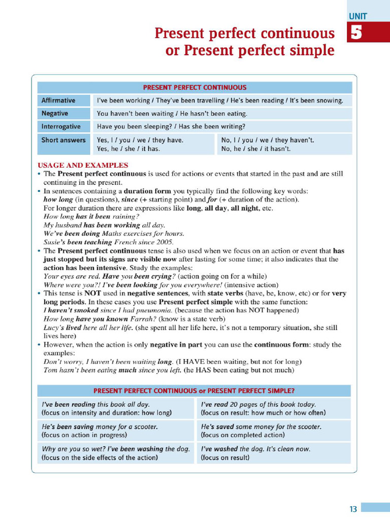 Present Perfect - Present Perfect Continuous | PDF