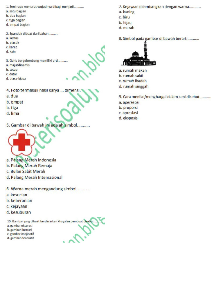 Soal SBDP Kelas 3 Agan Semester 1 | PDF