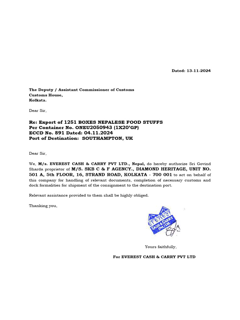 Everest Cash & Carry Pvt. LTD.: Bhanimandal, Lalitpur | PDF