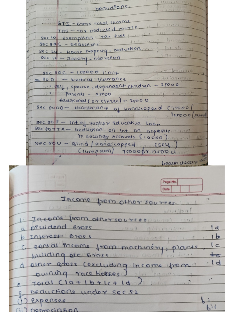 Deductions and IFOS | PDF