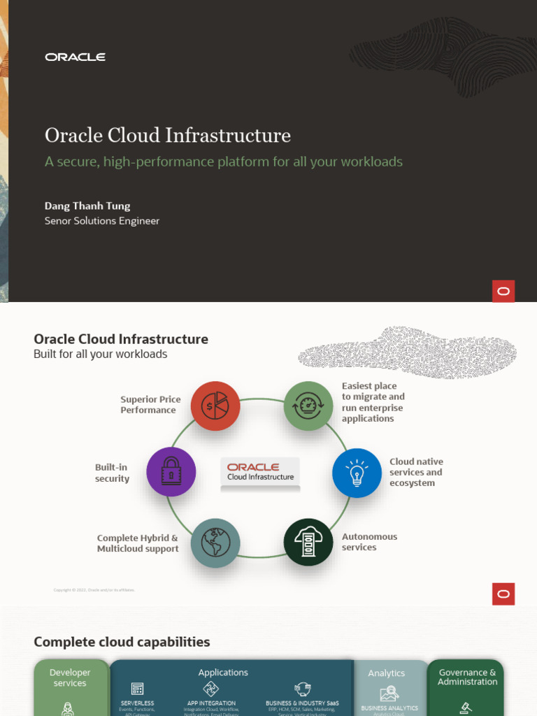 Oracle Cloud Infrastructure Overview-Jun21,2022 | PDF | Cloud Computing | Oracle Corporation