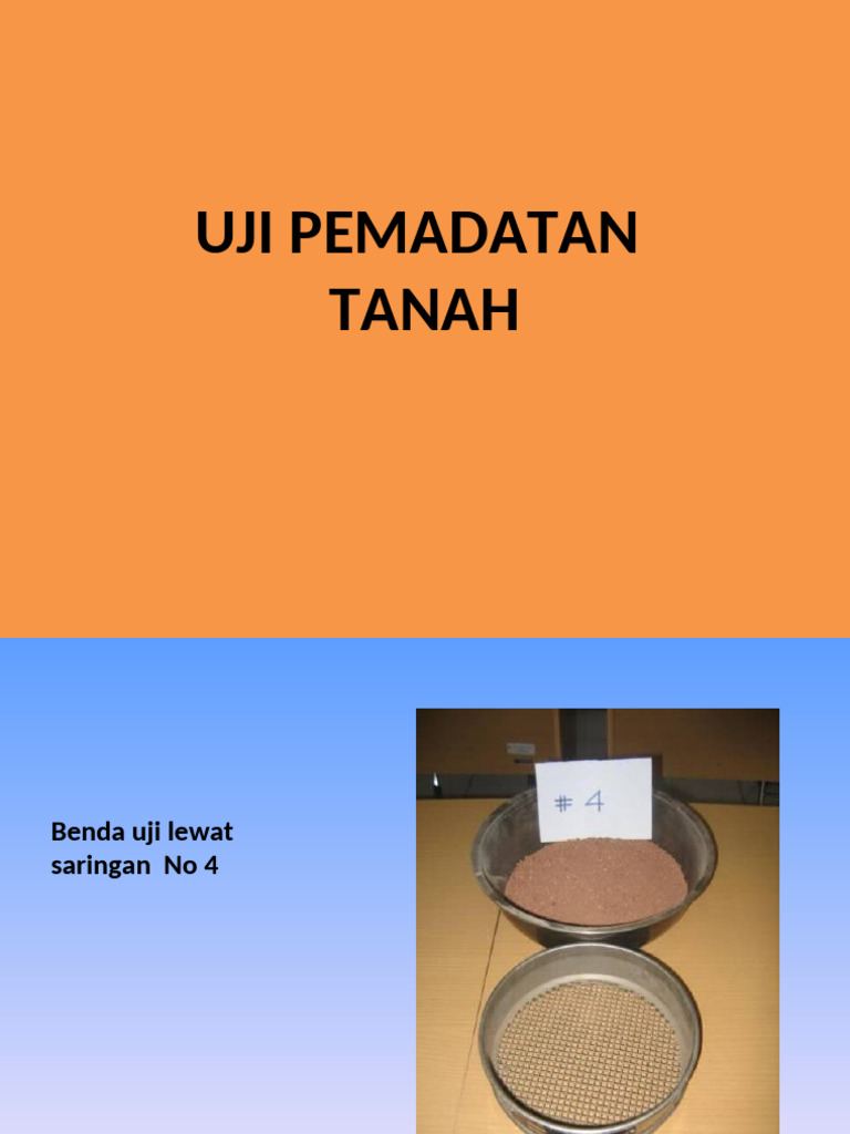 Uji Pemadatan Tanah | PDF