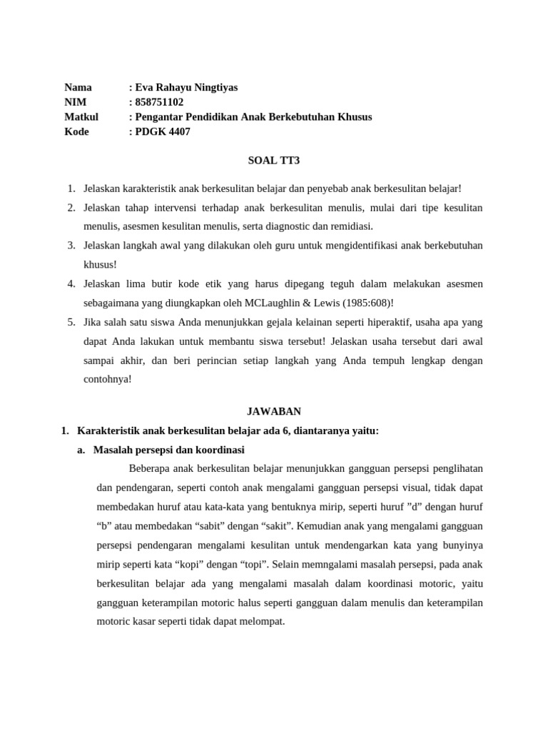 Soal TT3 | PDF