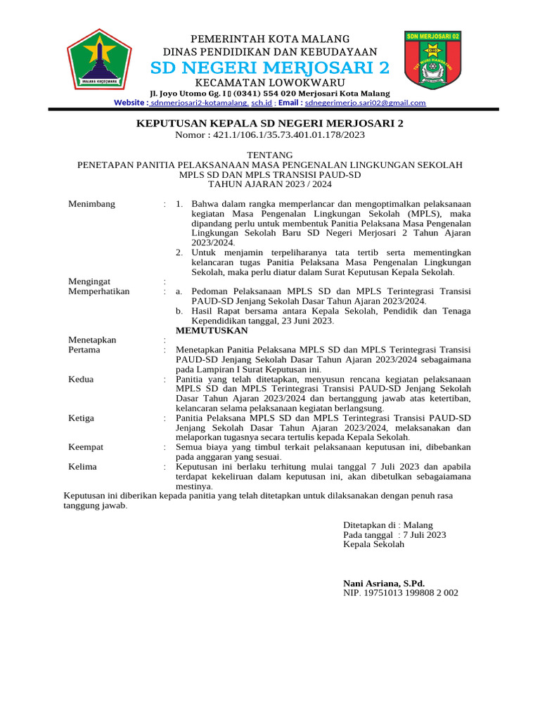 SK MPLS 2023-2024 | PDF