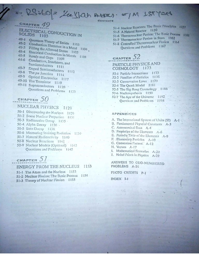 Physics Handout | PDF