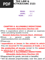 Allowable Deductions in Zimbabwe Taxation | PDF | Expense | Taxes