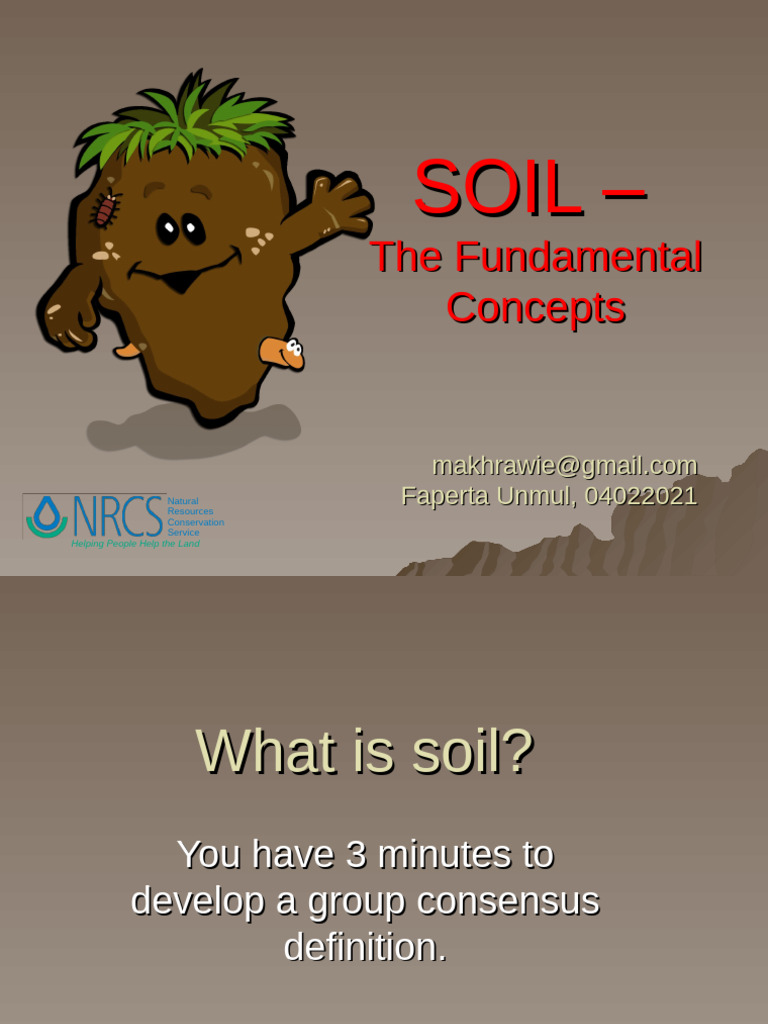 1-Lecture of Basic Soil Science Introduction and Basic Concepts | PDF ...