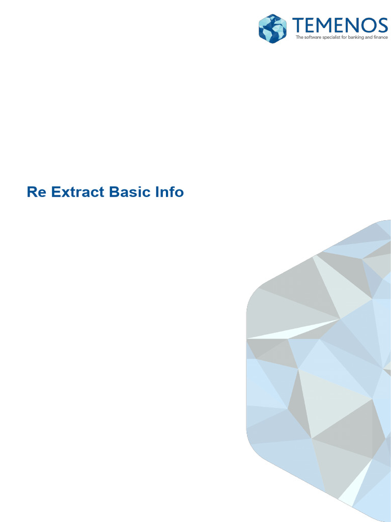 RE - EXTRACT.BASIC - INFO-User Guide | PDF | Menu (Computing ...