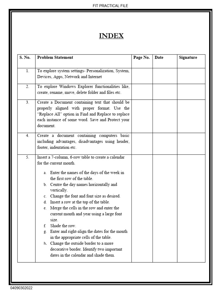 FIt File Index | PDF | Computer File | Microsoft Excel