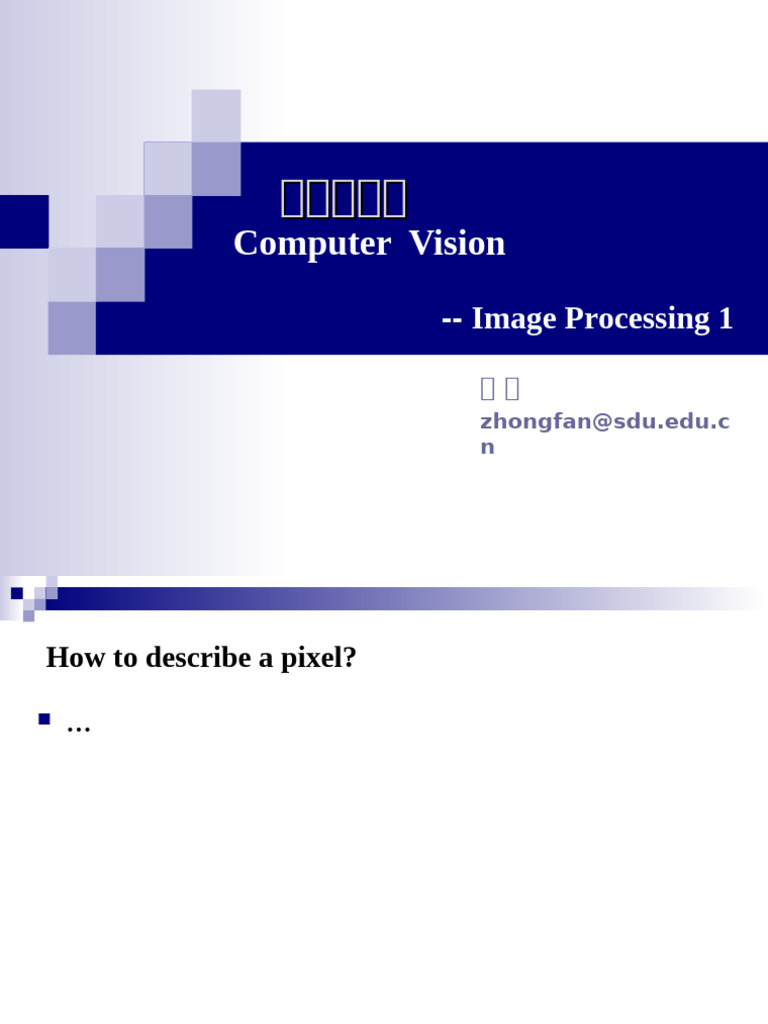 CV2-Image Processing 1 | PDF | Digital Signal Processing | Multidimensional Signal Processing