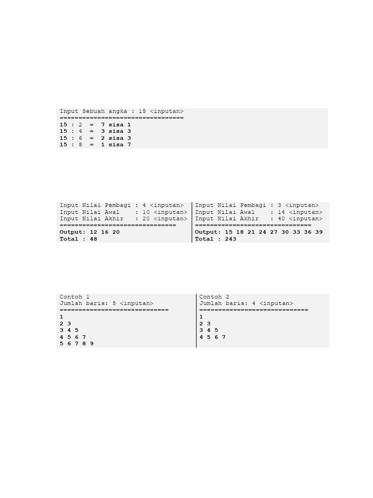 Latihan Pemrograman Java UPM | PDF | Metode & Bahan Ajar