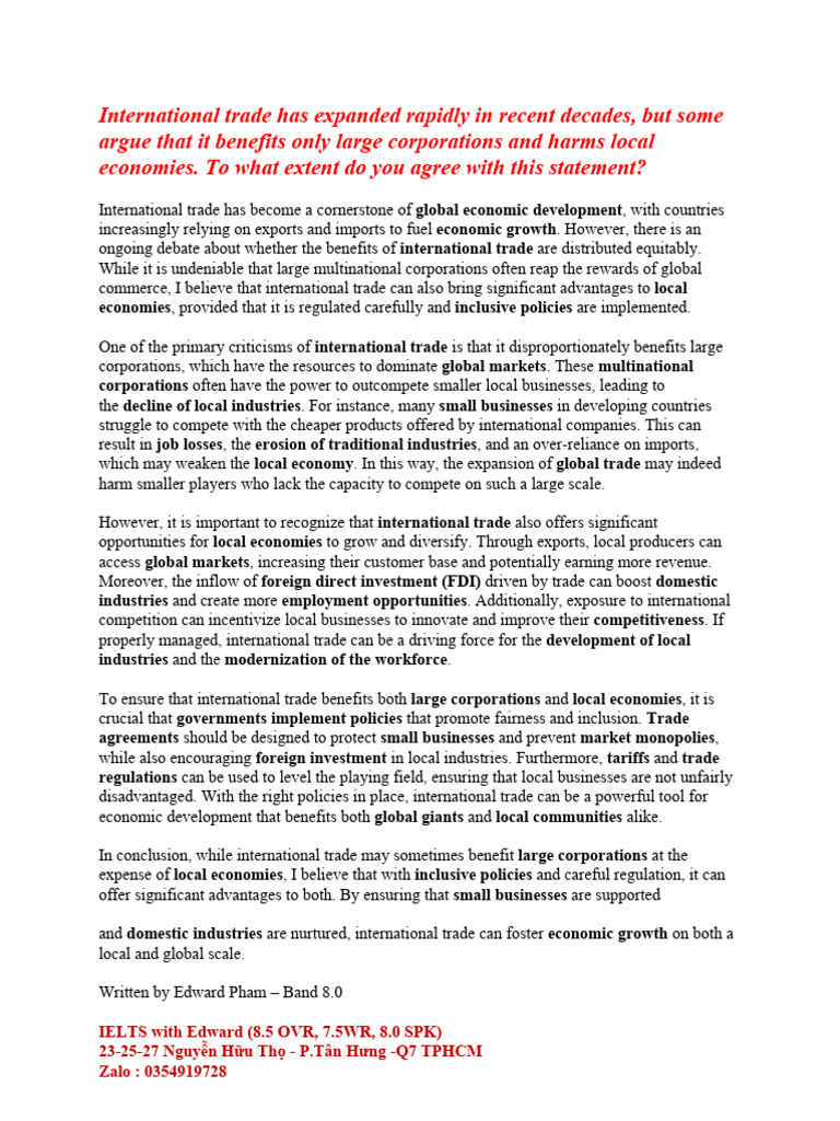 International Trade Vocabulary A | PDF | Ho Chi Minh City | Economies