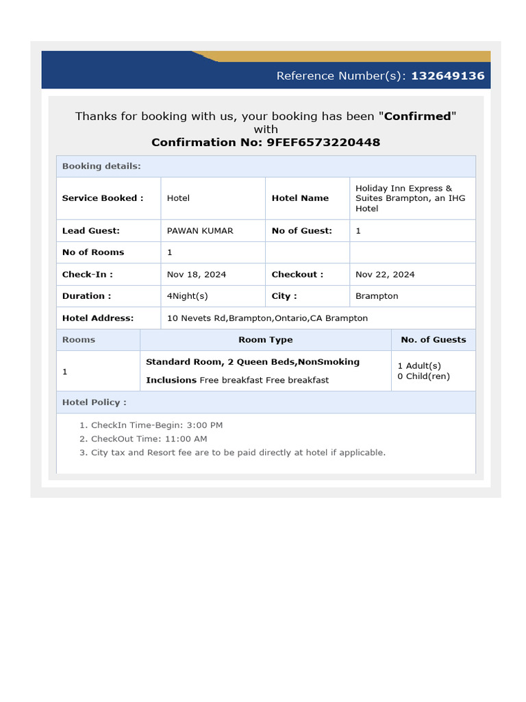 Thanks For Booking With Us, Your Booking Has Been " " With: Confirmed ...