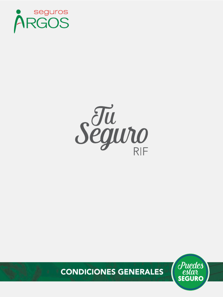 CG Rif | PDF | Póliza de seguros | Seguro