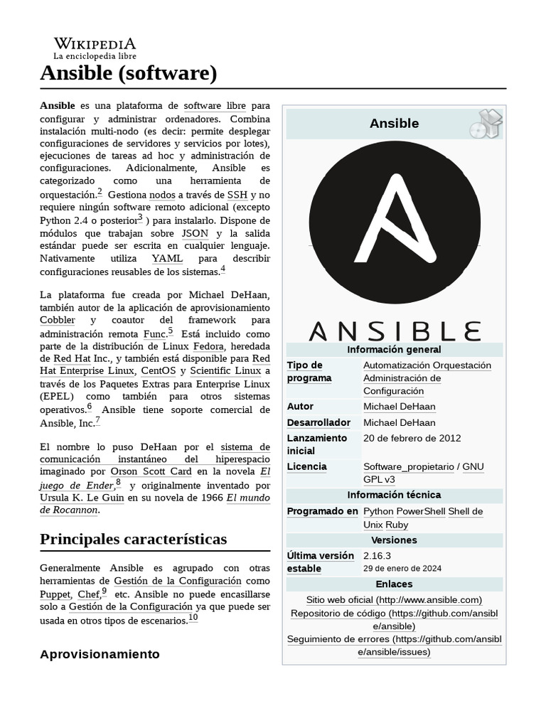 Ansible (Software) | PDF | Software del sistema | Informática