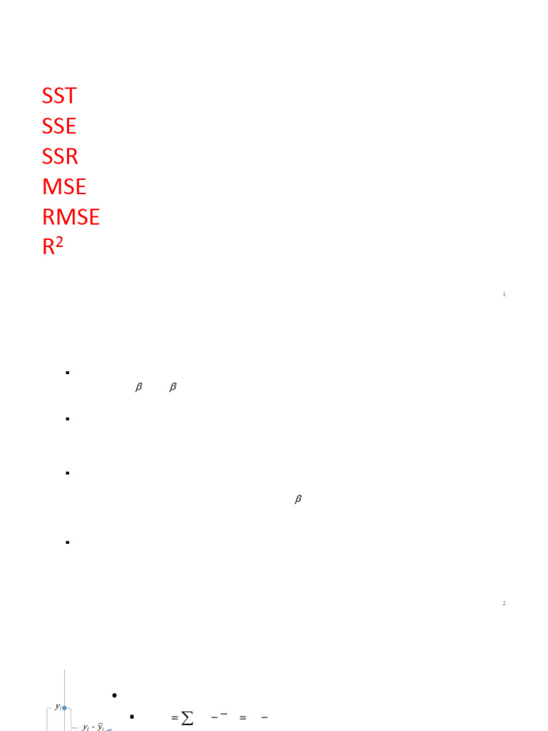 SSR 2 PDF | PDF | Errors And Residuals | Mean Squared Error
