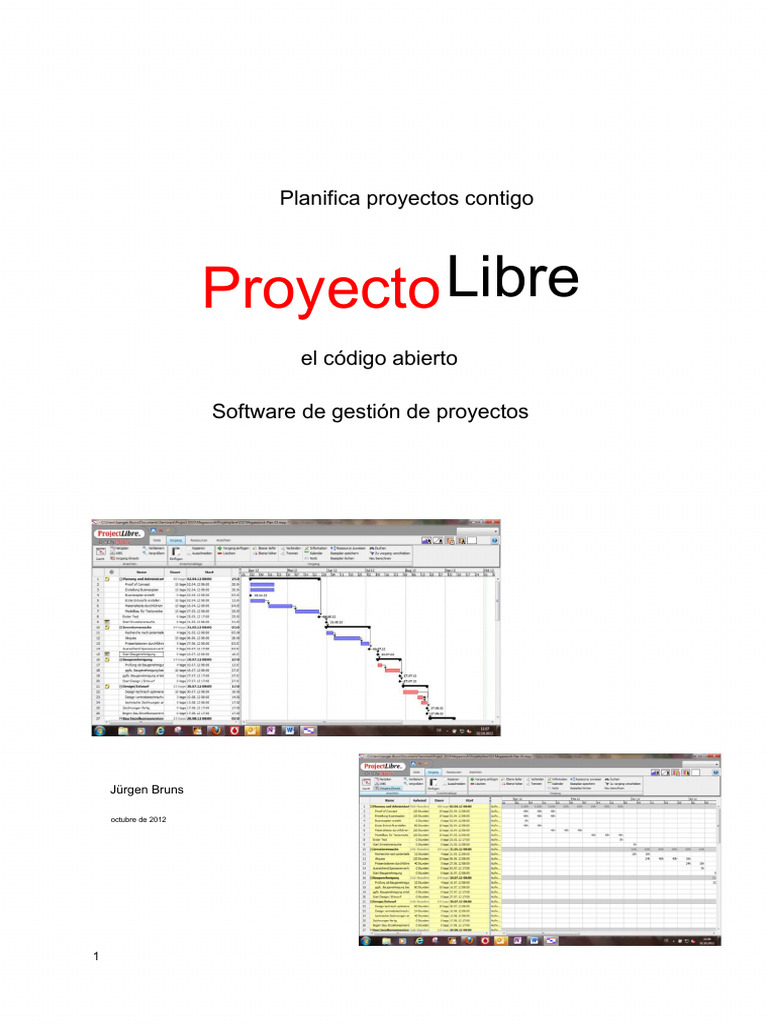 Projectlibre Handbuch (Spanisch) | PDF | Gestión de proyectos | Botón ...