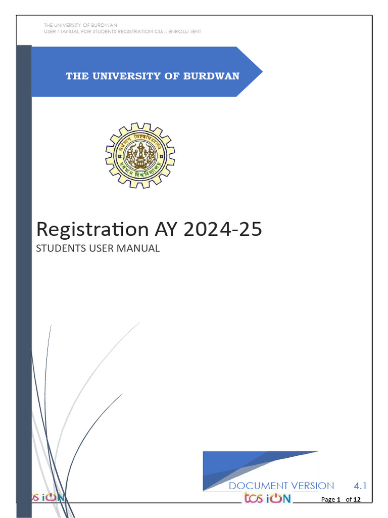 Burdwan University Student Registration Guide | PDF | Password | Computing