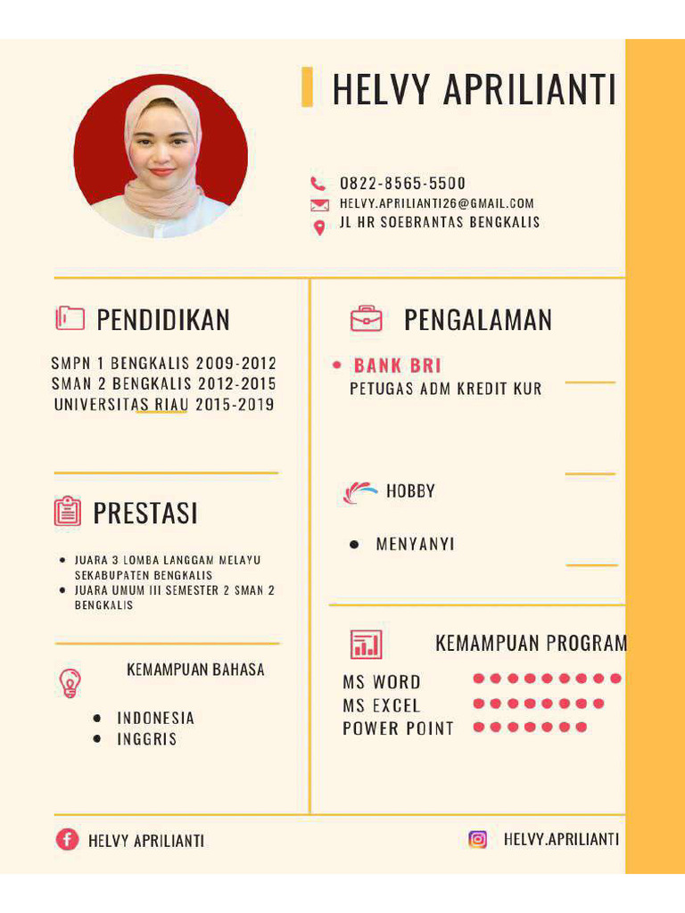 CV Helvy Aprilianti | PDF