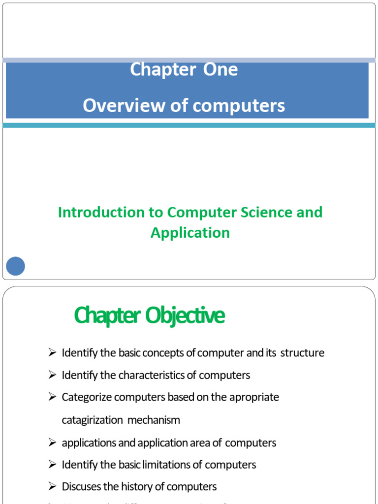 Chapter_One_and_Two_ppt | PDF | Computer Data Storage | Software