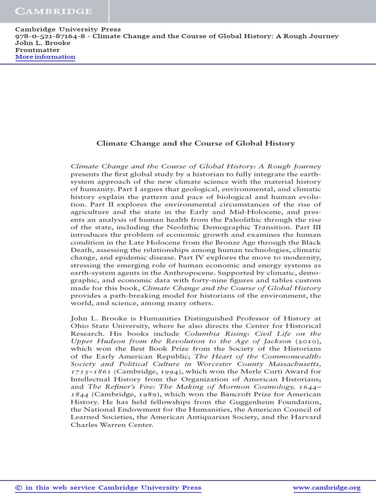 Frontmatter | PDF | Homo | Neolithic