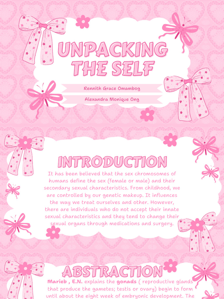 Unpacking The Self PPT Compressed | PDF | Puberty | Sexually Transmitted Infection