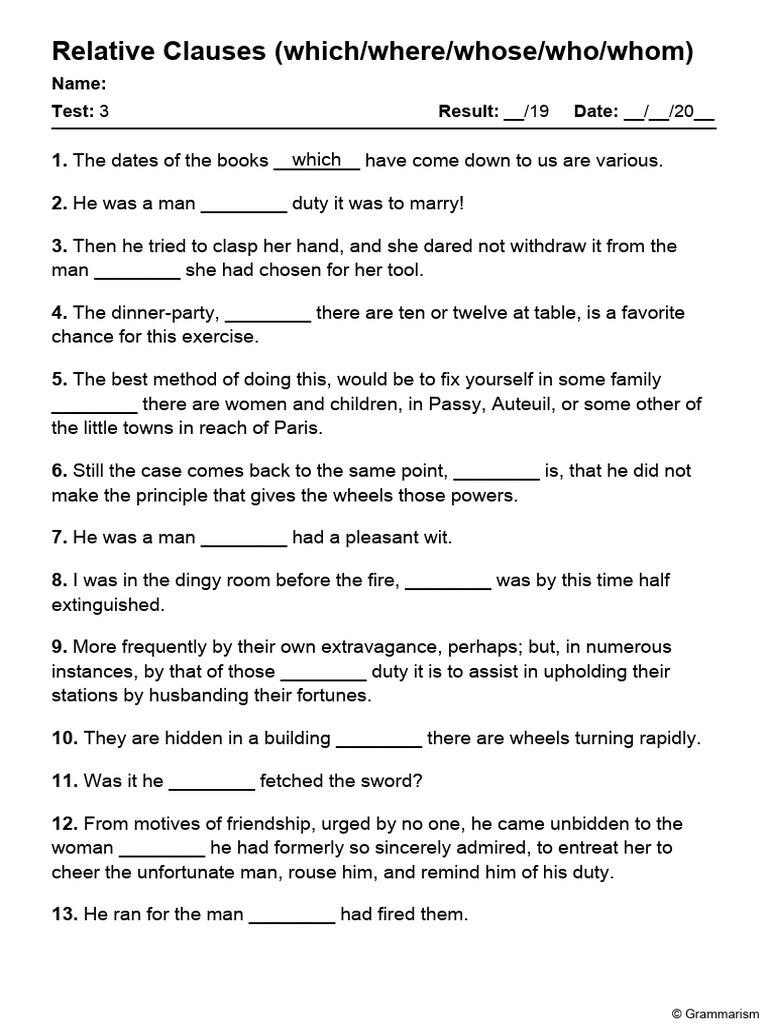 Understanding Relative Clauses in English | PDF