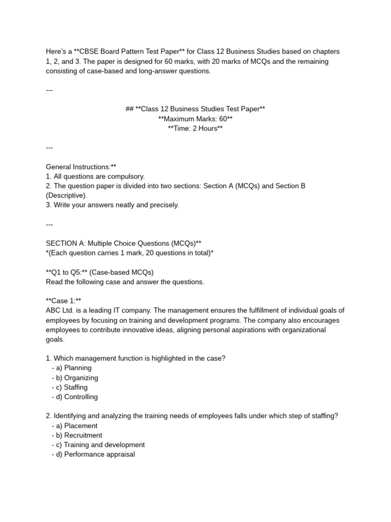And of Business Paper | PDF