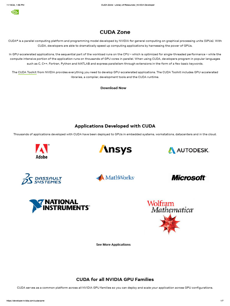 CUDA Zone - Library of Resources - NVIDIA Developer | PDF | Graphics ...
