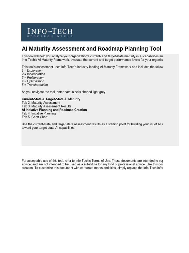 AI Maturity Assessment Tool Overview | PDF | Artificial Intelligence ...