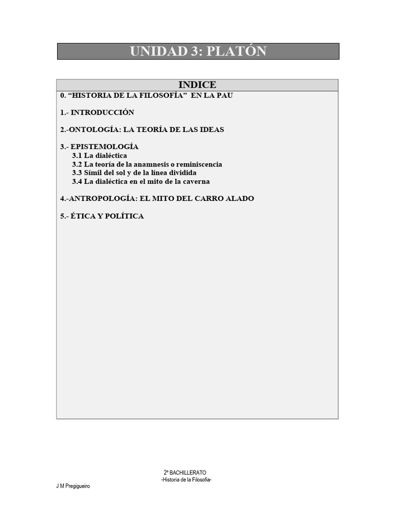Tema 3 Platón 24-25 | PDF | Platón | Conocimiento