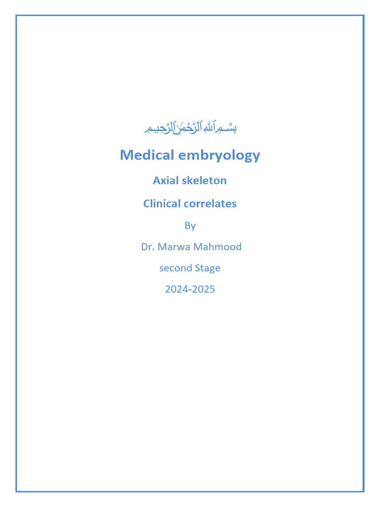 Lec. 1A | PDF | Vertebra | Vertebral Column