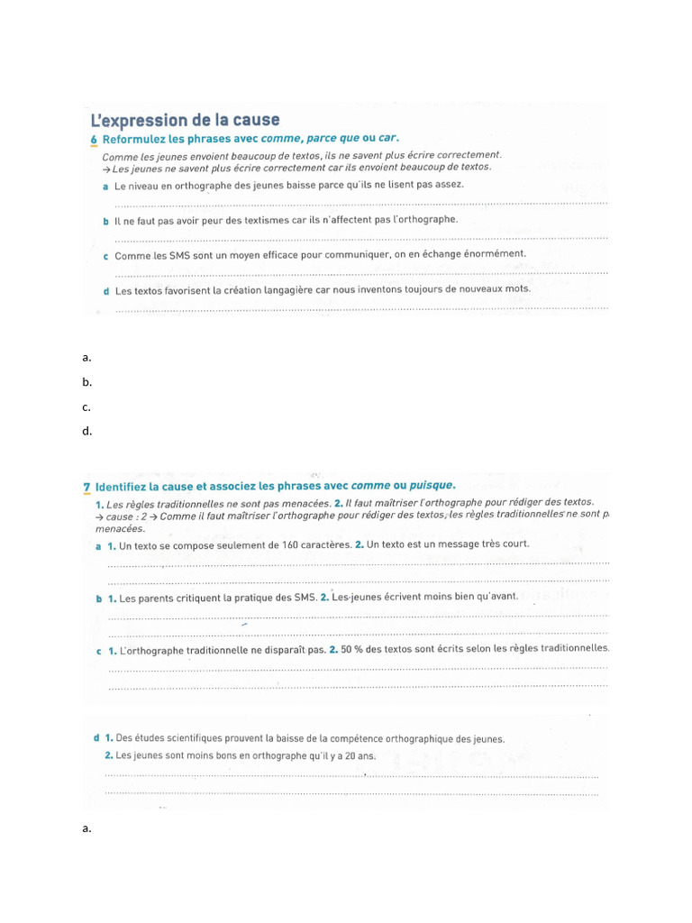 NOUVEAU!!! Expression de La Cause | PDF